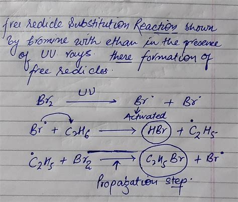 Solved The Reaction Between Bromine And Ethane Occurs In The Presence