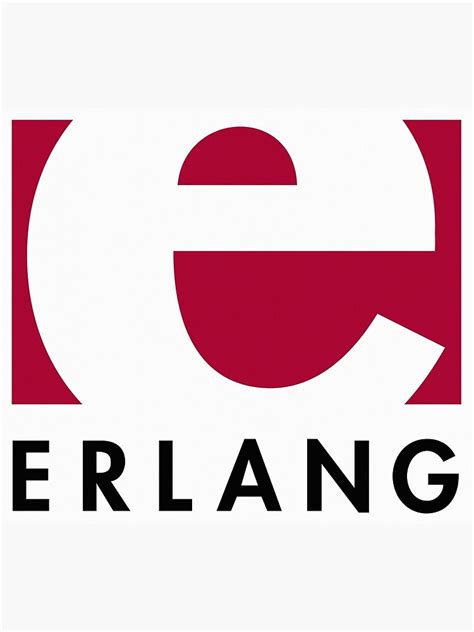 erlang programming language logo art print by unitshifter redbubble
