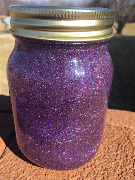 Purple Confetti Calming Jar Glitter Jar By Sparklessuprise