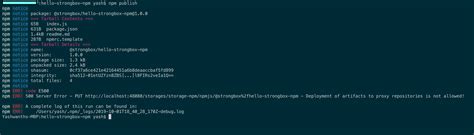 Npm Publish Is Broken And Will Return 500 Server Error · Issue 1490 · Strongboxstrongbox · Github