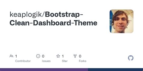 GitHub Keaplogik Bootstrap Clean Dashboard Theme