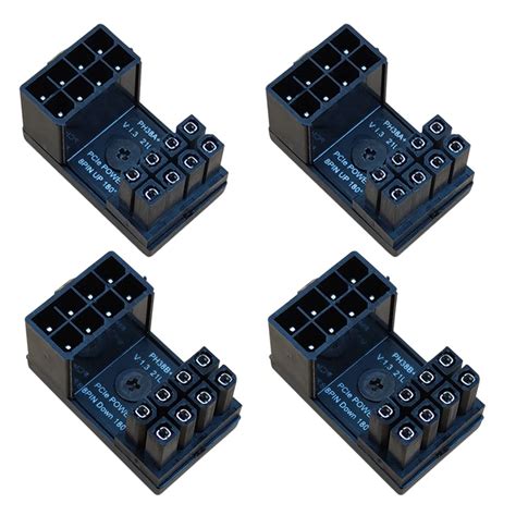 Buy Comeap Gpu Vga Pcie 8 Pin U Turn 180 Degree Angle Connector Power