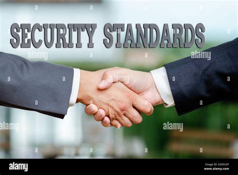 Sign Displaying Security Standards Internet Concept The Scope Of Security Functions And