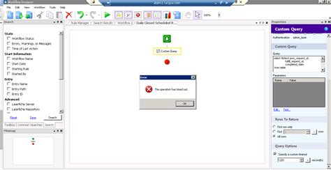 Custom Query Timeout Not Working In A Workflow Laserfiche Answers