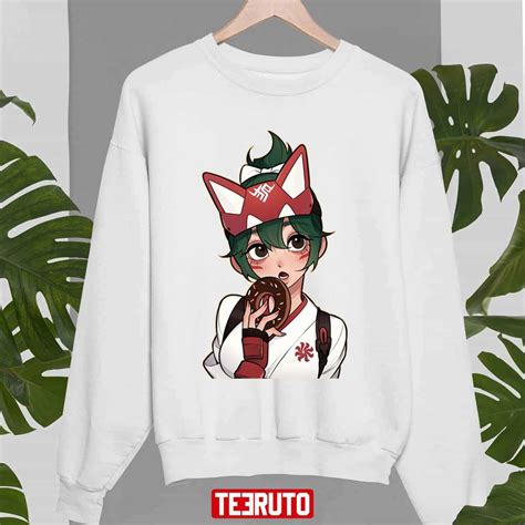Cute Kiriko Kiriko Kamori Eating A Donut Overwatch Unisex Sweatshirt