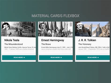 materialize cards side by side — codepel