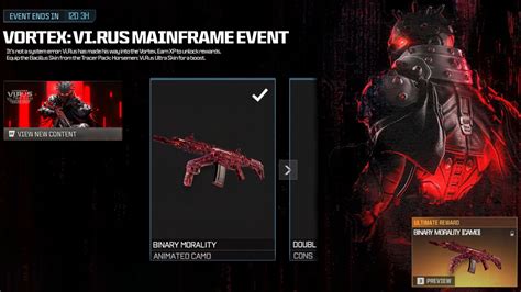 MW Warzone Vortex Virus Mainframe Event All Free Rewards ONE Esports