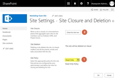 Sharepoint Online How To Make A Site Collection Read Only Using Site Policy Sharepoint Diary