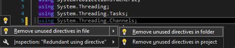 Remove Unused Directives Or Usings With Code Cleanup On Save Resharper Support Jetbrains