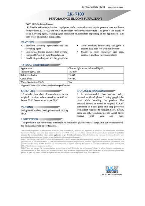 Peg 10 Dimethicone 99 Pure 50kg At ₹ 500 Kg In New Delhi Id 2855378292062