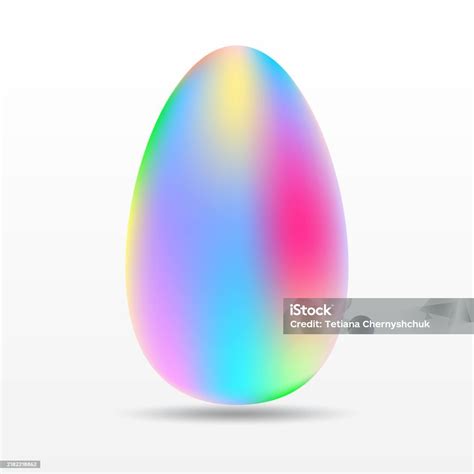 부활절 여러 가지 빛깔의 달걀은 흰색 배경 3d 효과에 고립되어 있습니다 벡터 일러스트 레이 션 개념에 대한 스톡 벡터 아트 및