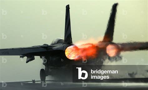 Image Of F 14 Tomcat Fighter Jet Catapulted Off Flight Deck Of Uss