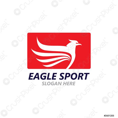 Eagle Wing Logo Design Vector Image Template Stock Vector 2601203 Crushpixel
