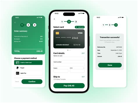 Payment Ui By Miranda On Dribbble