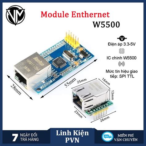 Mạch Ethernet W5500 Tcp Ip Stack51 Stm32 Spi Wiznet Shopee Việt Nam