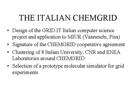 Chem Grid And Grid Based Molecular Simulators Antonio