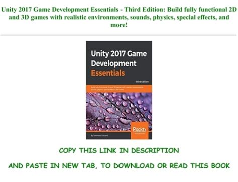 FREE DOWNLOAD Unity 2017 Game Development Essentials Third Edition Build Fully Functional