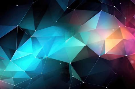 Premium Ai Image Geometric Technology Background Design Generative Ai