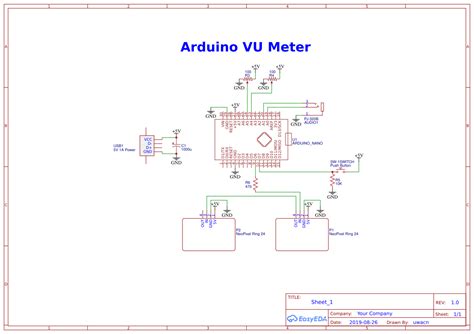 Vu Meter EasyEDA Open Source Hardware Lab