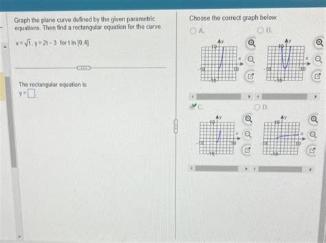 Solved Use A Graphing Calculator To Graph The Parametric