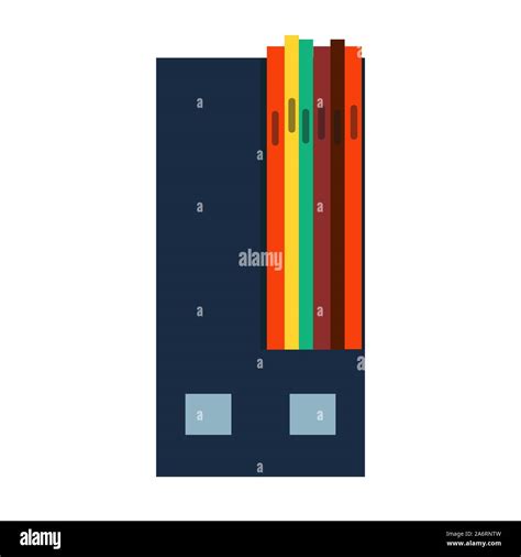 File Archive Vector Icon Business Document Folder Data Isolated Storage Office Organize Binder