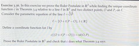 Solved Exercise 336 In This Exercise We Prove The Ruler