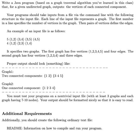 Solved Write A Java Program Based On A Graph Traversal Chegg Com
