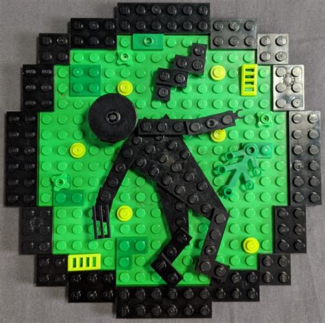 I Made The Warning Sign Out Of Lego Scrolller