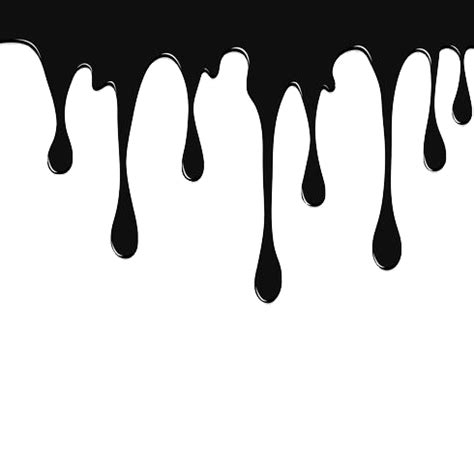 Black Drip Ink Splash Modern Aesthetic Artistic Flow Fluid Motion Png