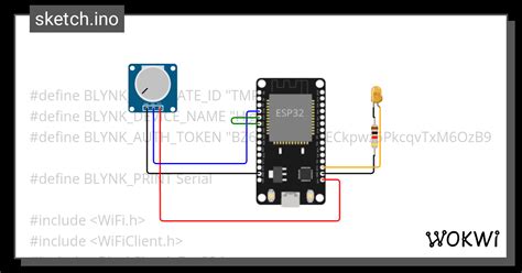 Blynk AnalogSet Wokwi ESP STM Arduino Simulator