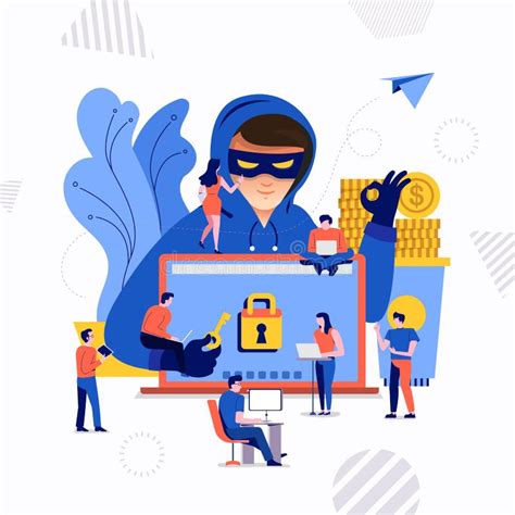 Cyber Hacker Concept Stock Vector Illustration Of Attack 138759169