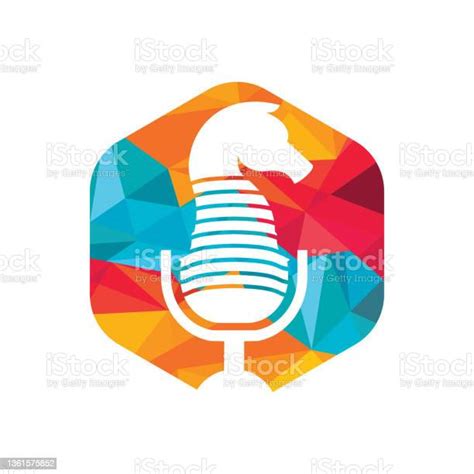 전략적 팟 캐스트 벡터 로고 개념 체스 팟캐스트 아이콘 로고 디자인 템플릿 0명에 대한 스톡 벡터 아트 및 기타 이미지 0명