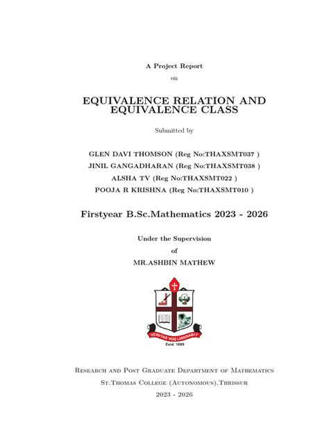 First Year Project 20 Pdf