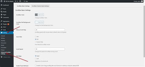 Advanced Scrollbar 8211 Customize The Scrollbar สำหรับ Wordpress
