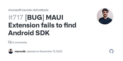BUG MAUI Extension Fails To Find Android SDK Issue Microsoft Vscode Dotnettools GitHub