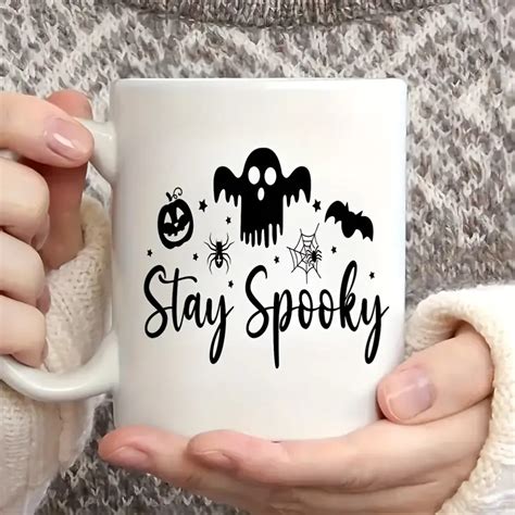 스푸키하게 머물러라 할로윈 머그컵 사무실 가족 친구들에게 완벽합니다 단열 재사용 내구성 어머니의 날 추 Temu Republic Of Korea