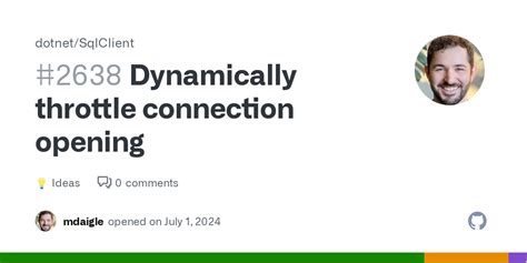 Dynamically Throttle Connection Opening Dotnet SqlClient Discussion