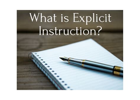 What Is Explicit Instruction Special Education Resource Project Vanderbilt University