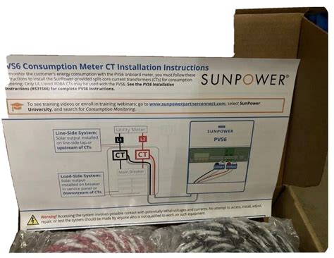 Sunpower Pvs6 Consumption Meter Cts EBay