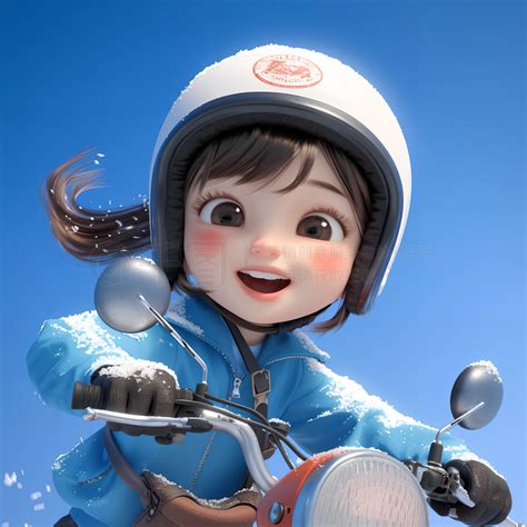 3dip形象数字艺术 酷骑手驾驶摩托车的3d渲染仿真数字人 Ai立体元素免费下载png格式2784像素编号70206753 千图网