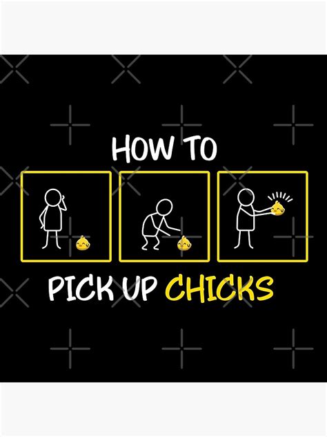 Basic Guidelines For How To Pick Up Chicks Premium Matte Vertical Poster Sold By Ioannis