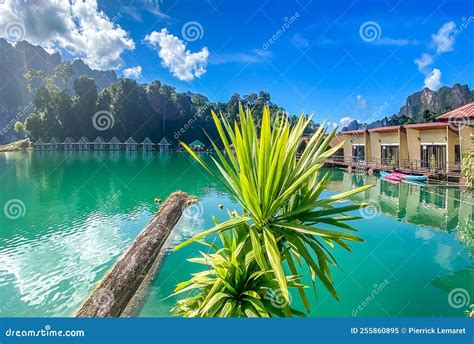 View Of Khao Sok National Park Cheow Lan Dam Lake In Surat Thani