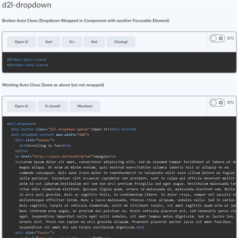Dropdown Auto Close Not Working When Wrapped In Another Component Issue BrightspaceUI