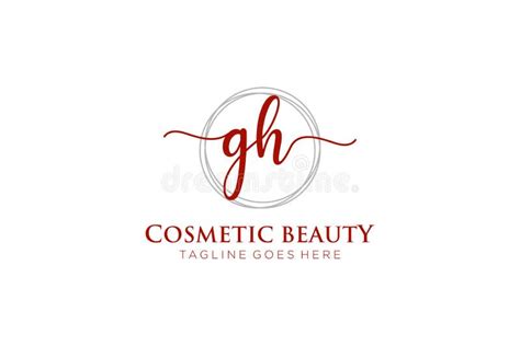 Initial Gh Feminine Logo Beauty Monogram And Elegant Logo Design Handwriting Logo Of Initial