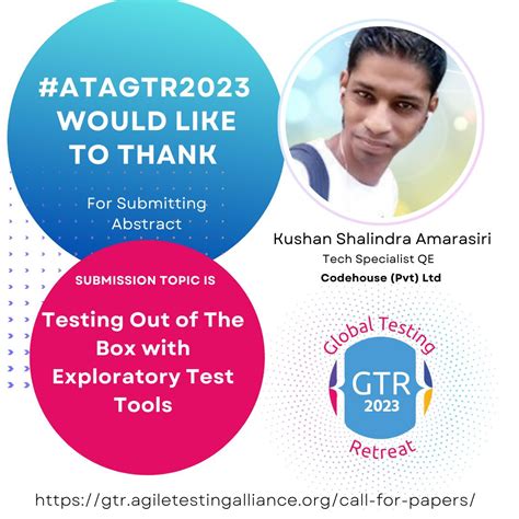 Kushan Shalindra Amarasiri On Linkedin Abstract Submission Atagtr Your Tech Insights Await