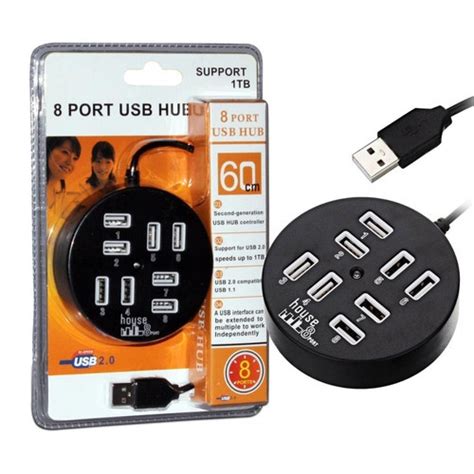 Jual Usb Hub 8 Port 2 0 Support 1tb Hub 8 Port Adapter Portable Round High Speed Shopee