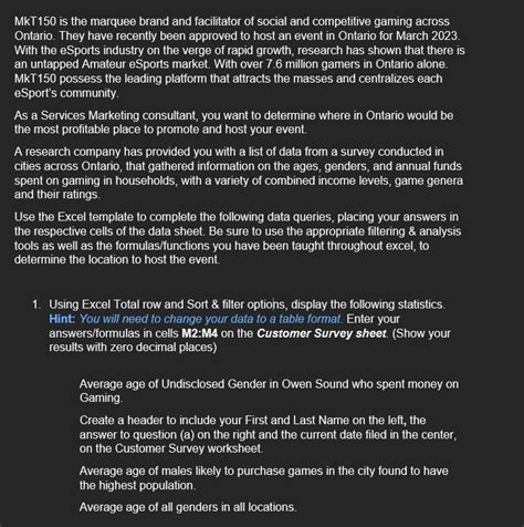 Solved 2 On The Customer Survey Sheet Convert Your Table