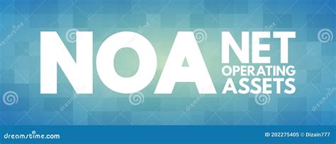 NOA Net Operating Assets Acronym Concept Stock Illustration Illustration Of Interestbearing
