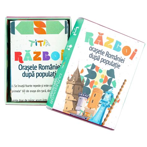 Carti De Joc Razboi Orasele Romaniei Dupa Populatie Pachet Cu 60 De Orase 1 Foaie Cu