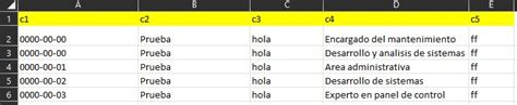 Insertar A Tabla Mysql A Partir De La Segunda Fila De Archivo Excel